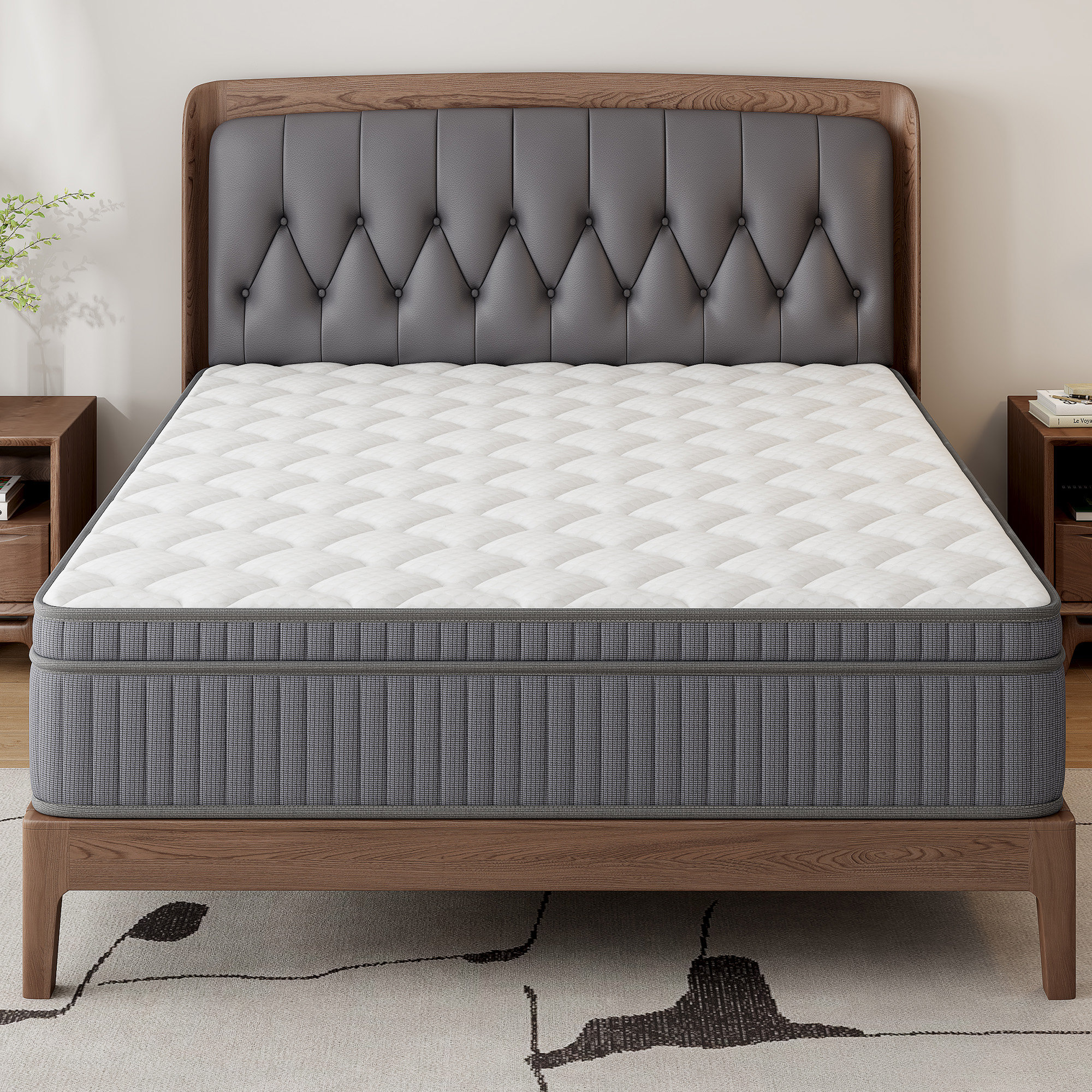 Alwyn Home 10"/12" Premium Mattress With Luxurious Comfort For Superior Sleep Experience | Wayfair